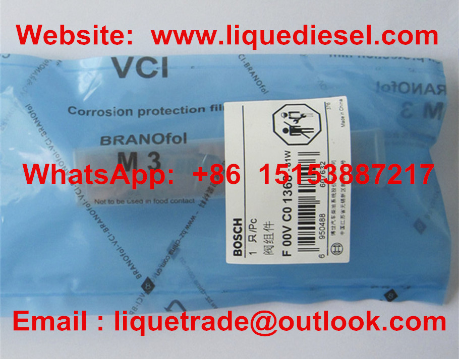 F00VC01368 BOSCH Common rail injector valve F00VC01368 for 0445110321 ...