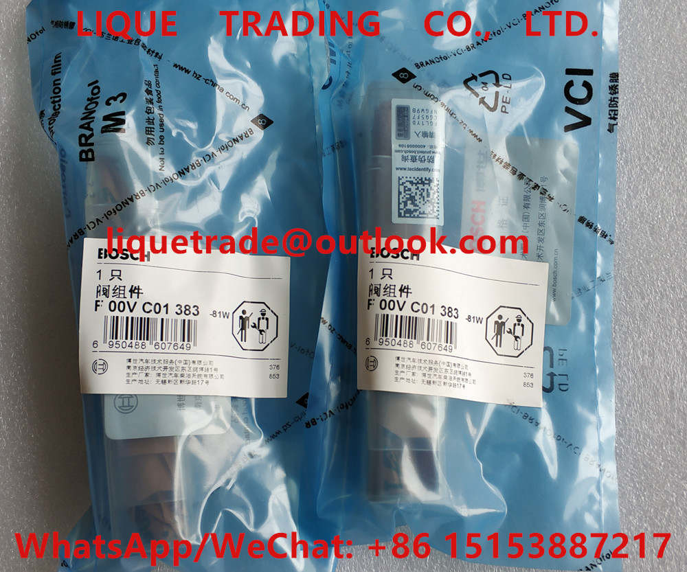 BOSCH common rail injector valve F00VC01383 , F 00V C01 383 for 0445110376, 0 445 110 376 , 5258744